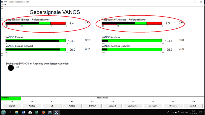 VANOS. Reference position - Bimmerprofs.com | NOx emulator NOXEM 129 ...